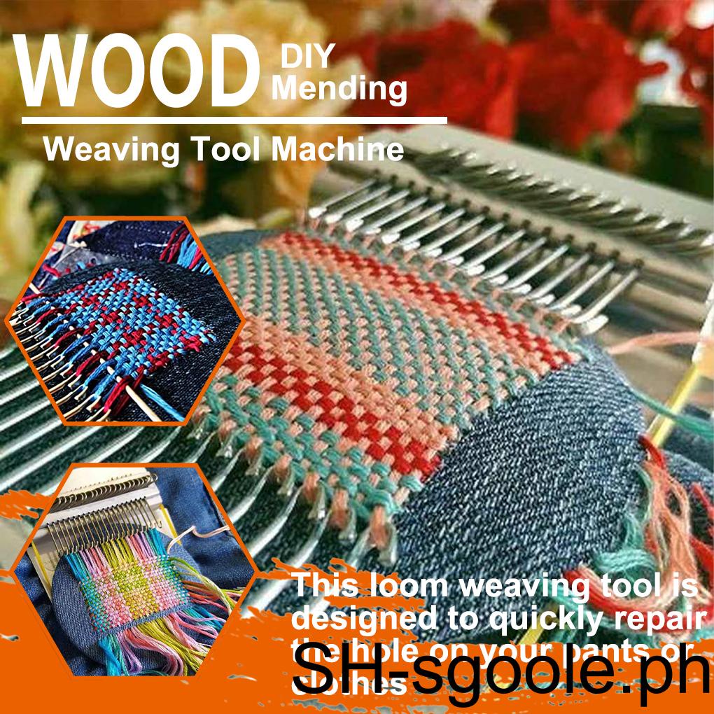 Mini Mending Loom Kit Adults DIY Craft Clothes Pants Socks Mending ...