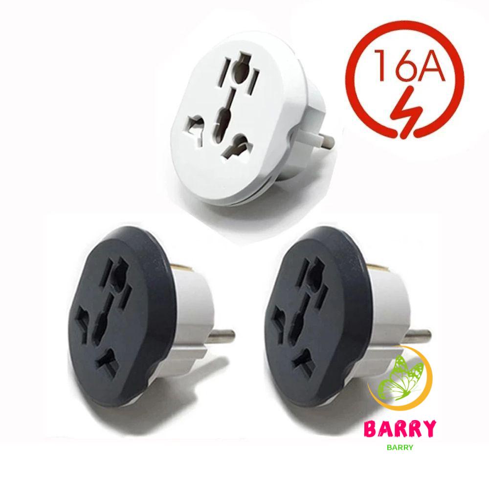 BARRY Power Plug Adapter Universal High Quality Europe Plug 16A 250V 2 Round Pin Socket Plug ...
