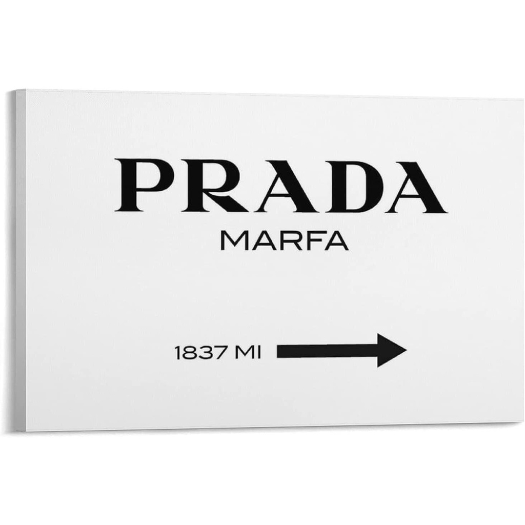 Prada Marfa Poster Letters Logo Canvas Wall Art Posters and Prints of ...