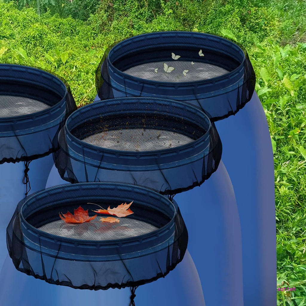 Aqtten Mesh Cover Netting for Rain Barrels PE Water Collection Buckets ...