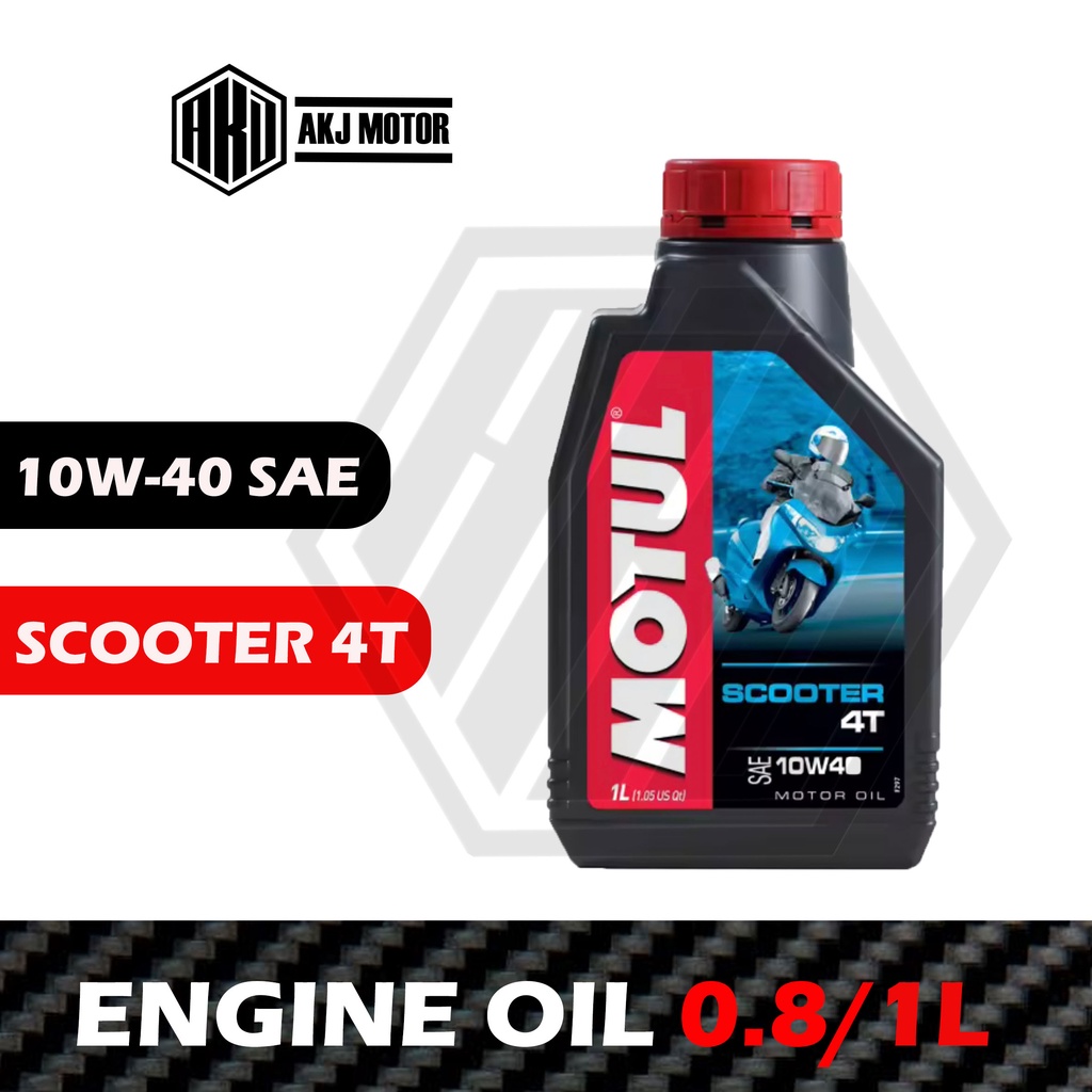 MOTUL 4T SAE 10W40 Scooter Oil 1Liter / 800ML | Shopee Philippines