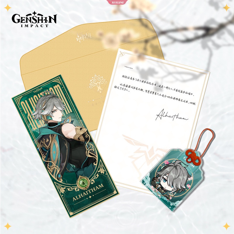 Game Cosplay Genshin Impact Character Birthday Periphery Letter Set ...