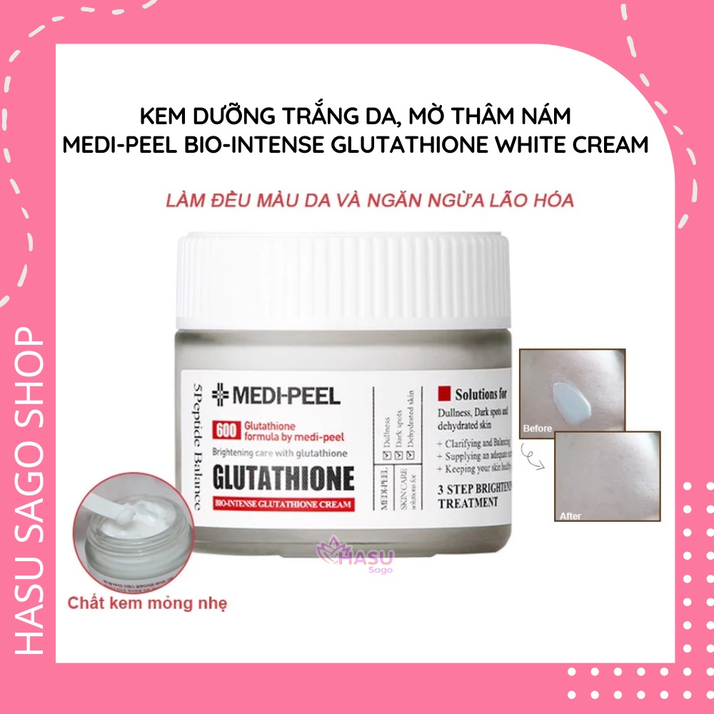 Medi-peel Bio-Intense Glutathione White Cream Korean Cream 50g | Shopee ...