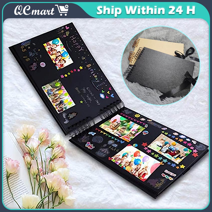 【ship in 24 hours】 Souvenir Album A4 Kraft Paper Memory Books DIY Craft ...