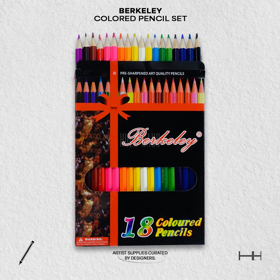 Berkeley Colored Pencil Set (18s, 24s) | Shopee Philippines