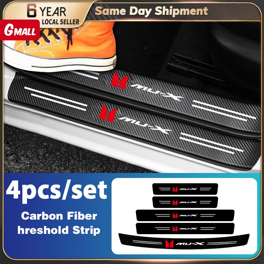 ISUZU MU-X Door Sill Strip Guard Sticker Protector for Car Accessories ...