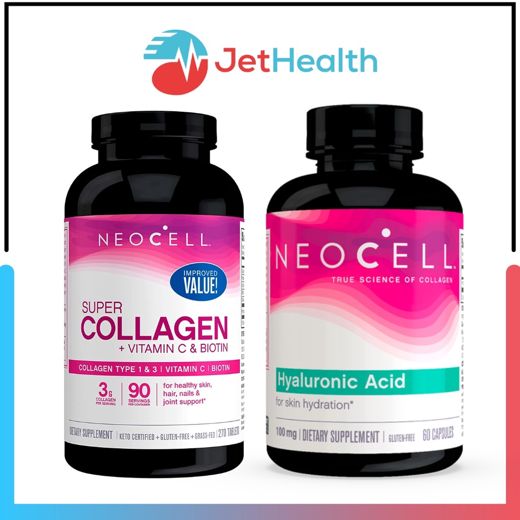 Neocell Super Collagen Peptides+Vitamin C & Biotin + Hyaluronic acid ...