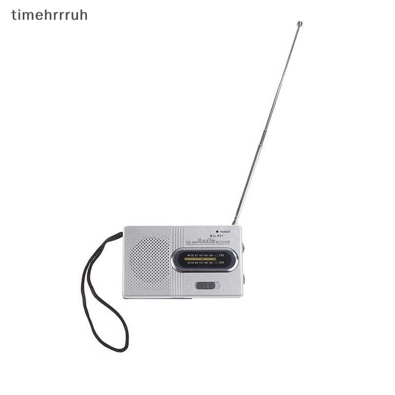 time Portable Mini Radio Handheld AM FM Music Player Speaker Outdoor ...