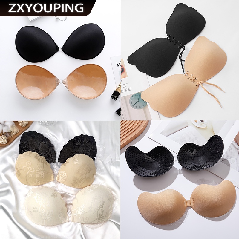 ZXYOUPING Women Silicone Bra Stickers Invisible Strapless Silicone ...