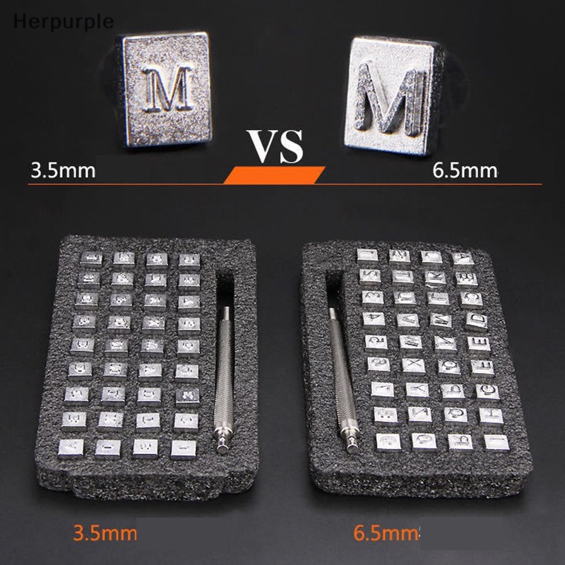 Herpurple 36pcs Steel Alphabet letter Number leather Stamp Punch Set ... Herpurple 36pcs Steel Alphabet letter Number leather Stamp Punch Set ...