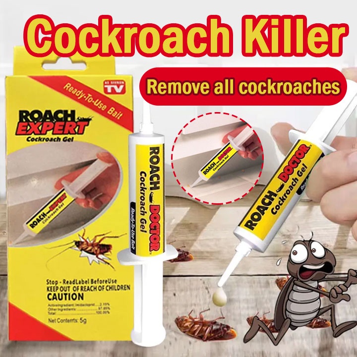 SNZ 1pc Cockroach Killer Gel 5g Cockroach Gel Bait Outdoor & Indoor ...