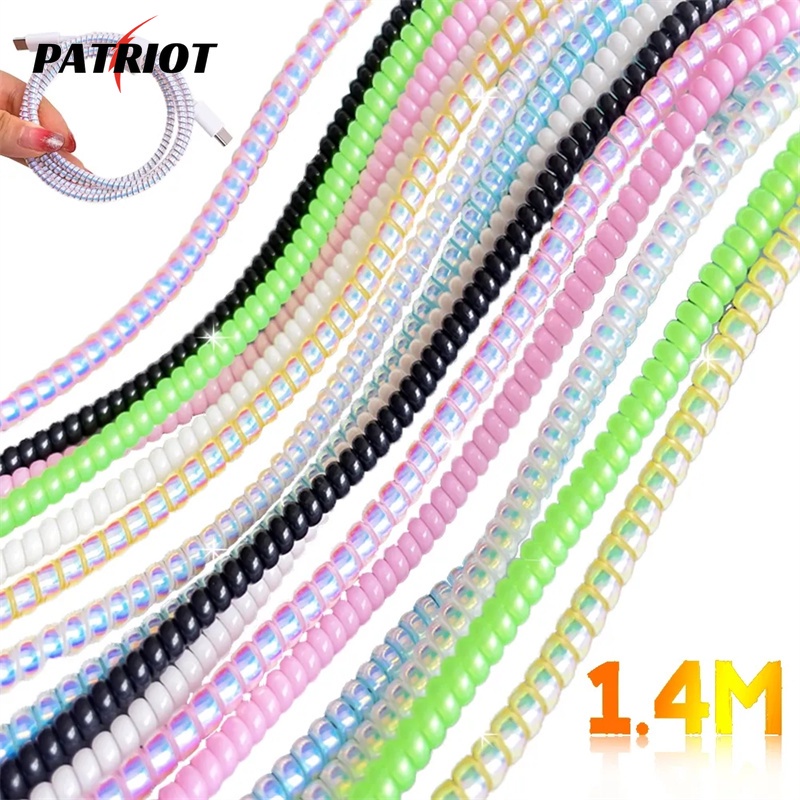 1.4M Spiral Cable Protector / Chargers Cable Protector Data Cable ...