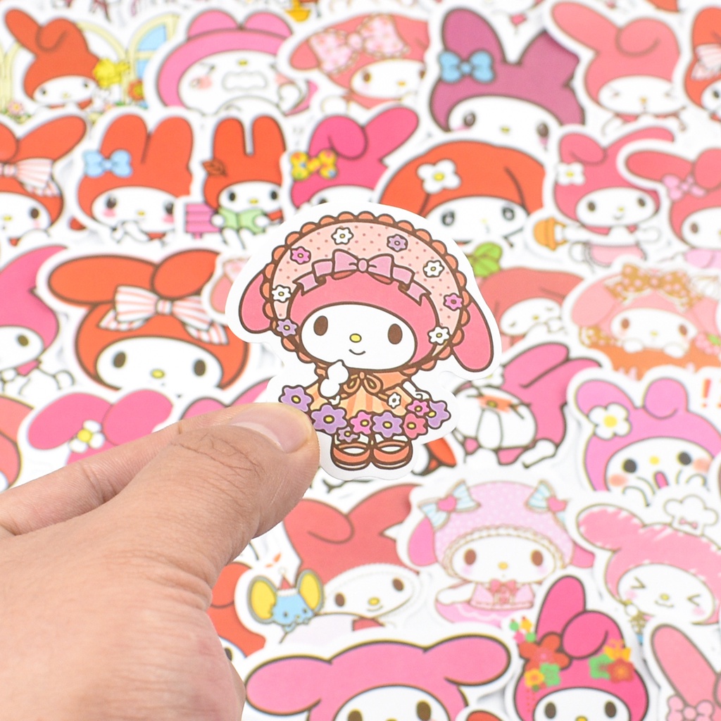 [Ready stock] 100pcs Kuromi Stickers, Cute Kawaii Hello kitty Stickers ...