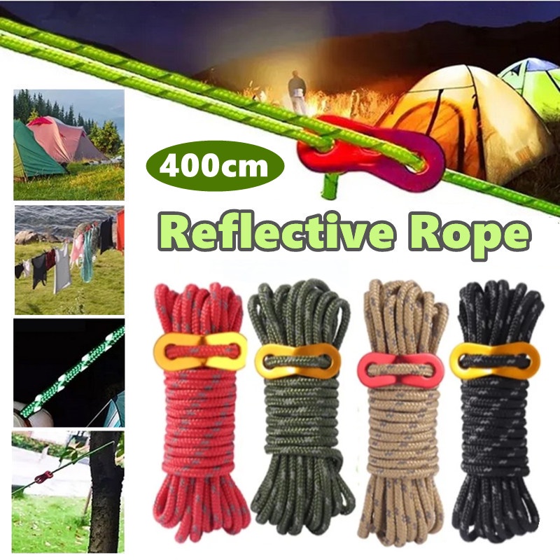 4M Camping Tent Rope Multifunction Paracord Rope Outdoor Tent ...