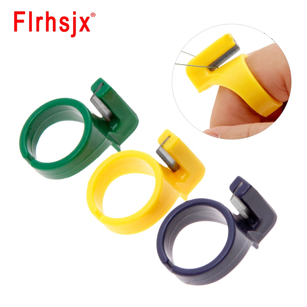 1/3pcs Finger Knife Ring Plastic Cross Stitch Thread Cutting Tool ...