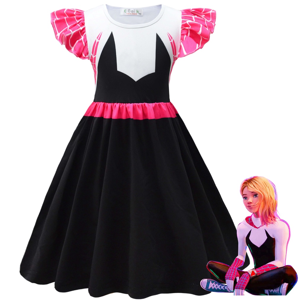 Gwen Spider Stacy Princess Dress Baby Girls Holloween Dress Costume ...
