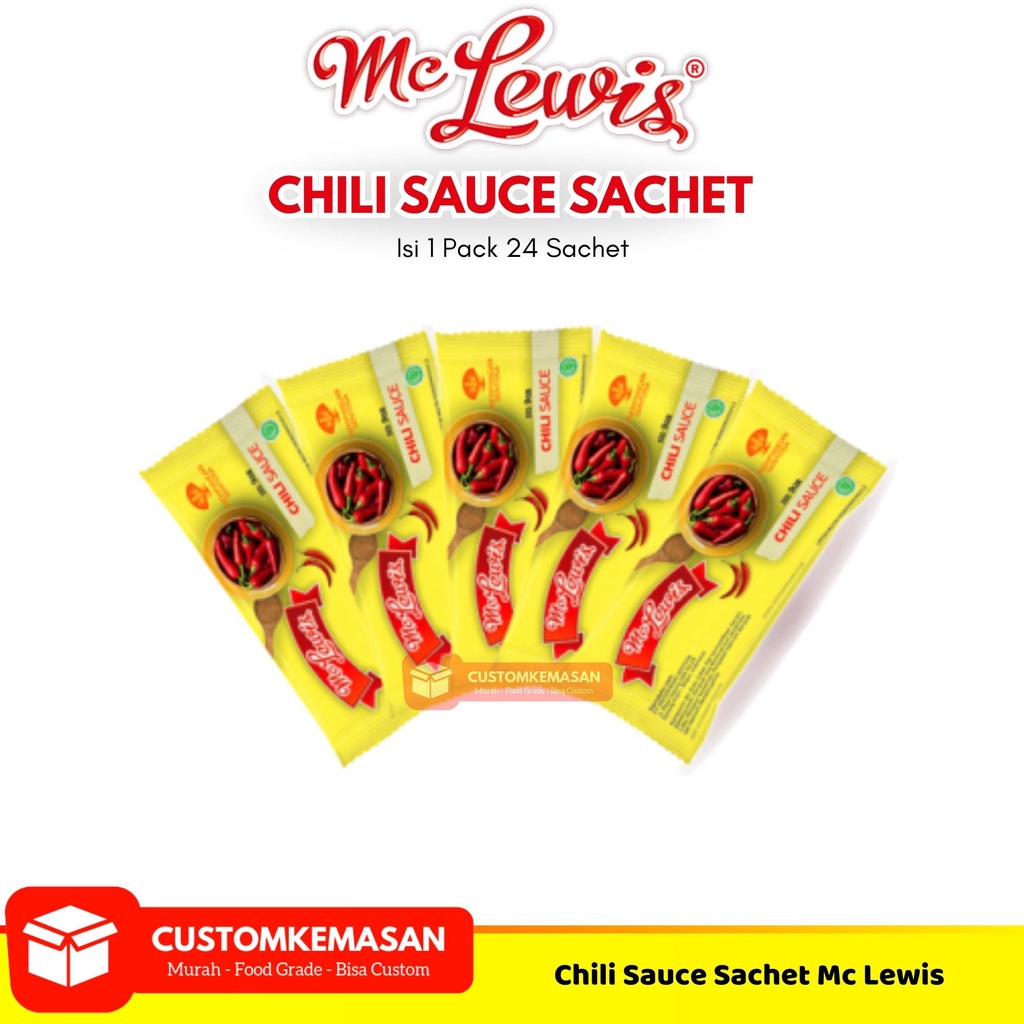Mc lewis Sachet Sauce / Sachet Chili Sauce / Sachet Sauce Contents ...