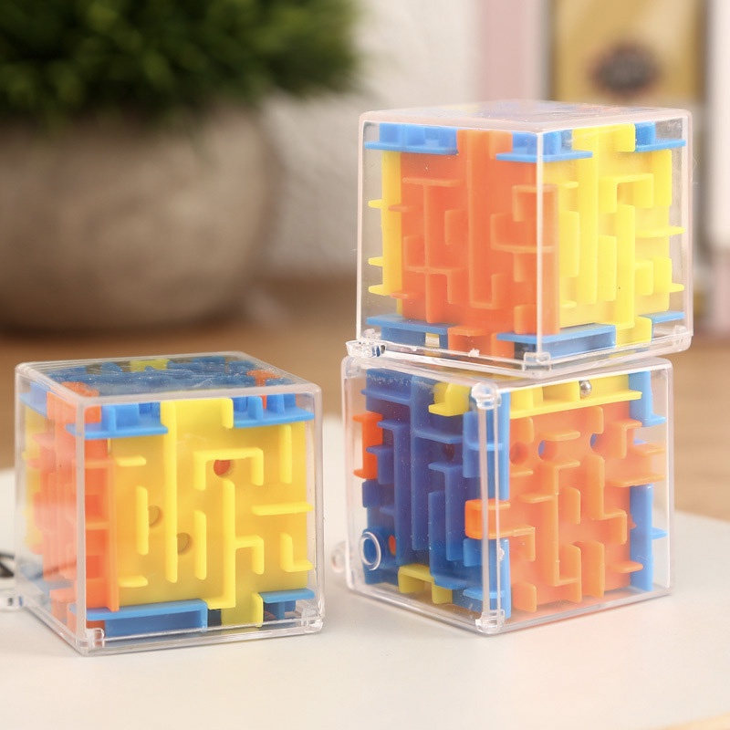 3D Children'S Maze Rubik'S Cube Rolling Ball Game Cubos Maze Toys ...