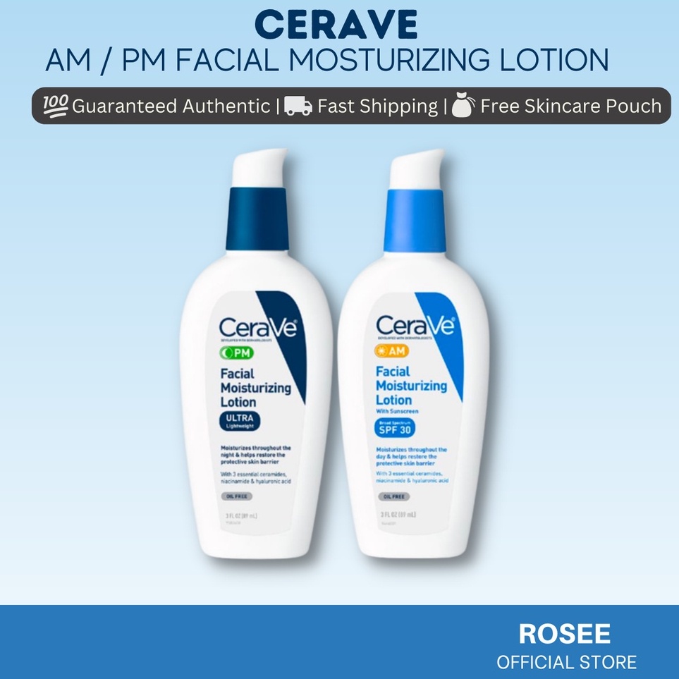 CeraVe AM & PM Facial Moisturizing Lotion/CeraVe Micellar Water ...