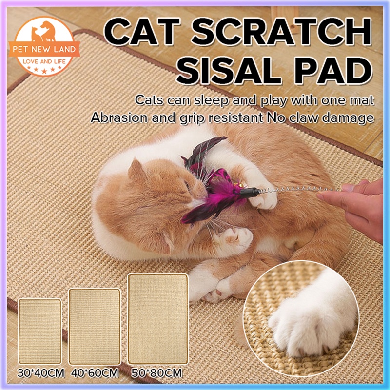 Cat mat sisal scratcher cushion durable anti-scratch mat for furniture ...