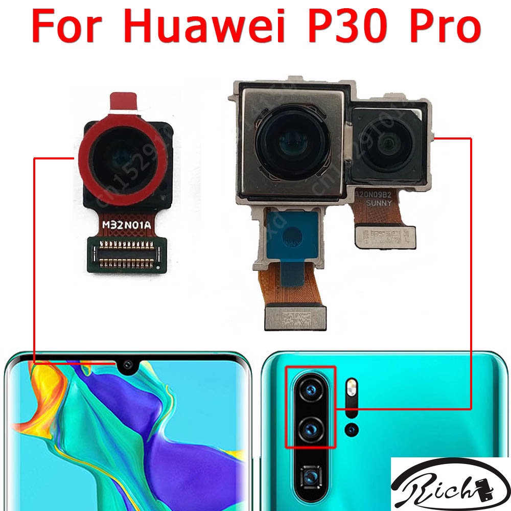 For Huawei P30 Pro P30Pro Front Rear View Back Camera Frontal Main ...