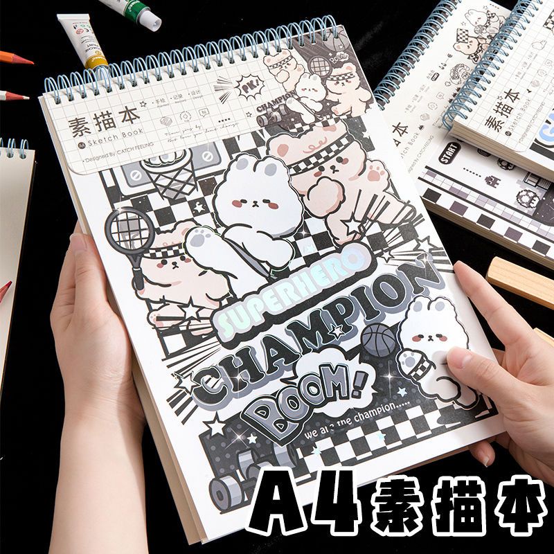 ((Wxb) A4 Sketchbook Blank Paper Sketchbook Children Cute Comics Hand ...