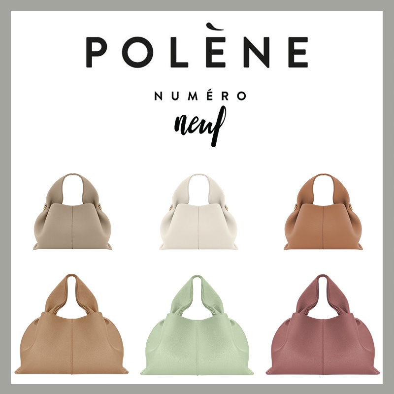 POLENE Cloud Bag Genuine Leather Portable Female 2023 New Style ...