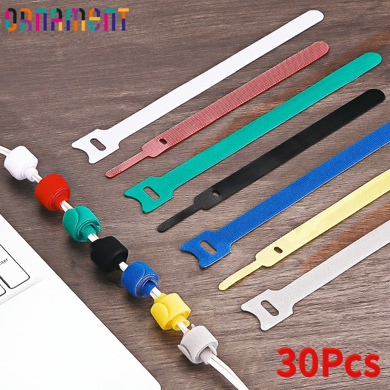 [ Featured ] 30Pcs Reusable Fastening Cable Straps Self-adhesive ...