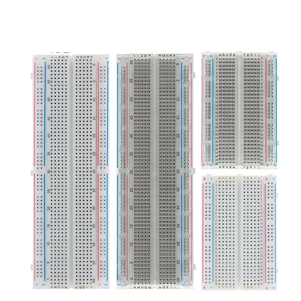 MB102 Solderless Breadboard Mini Breadboard for Arduino 400 830 holes Experiment Donut Board ...
