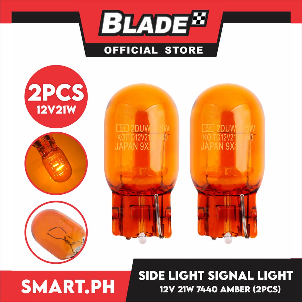 2pcs Halogen Perfect Bulb Car Light Bulb T20 12V 21 7440 (Amber) Single ...