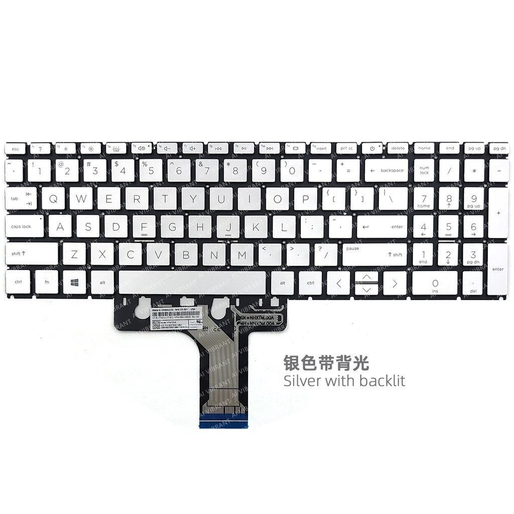Suitable for HP 15-EG EH 17-CP 17-CN TPN-Q246 TPN-Q245 Keyboard with ...