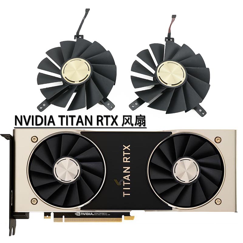 Invida NVIDIA Public Version TITAN RTX 2080ti Graphics Card Cooling Fan ...