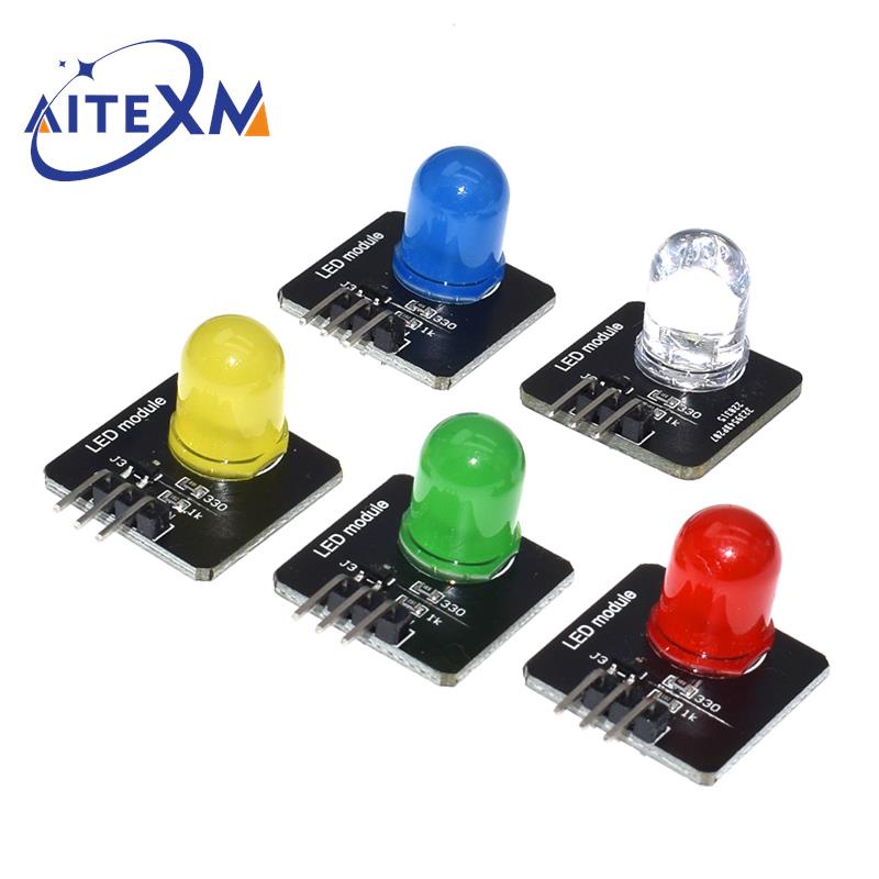 Electronic Building Blocks 10mm RGB LED Module Light-emitting Lamp Bead ...