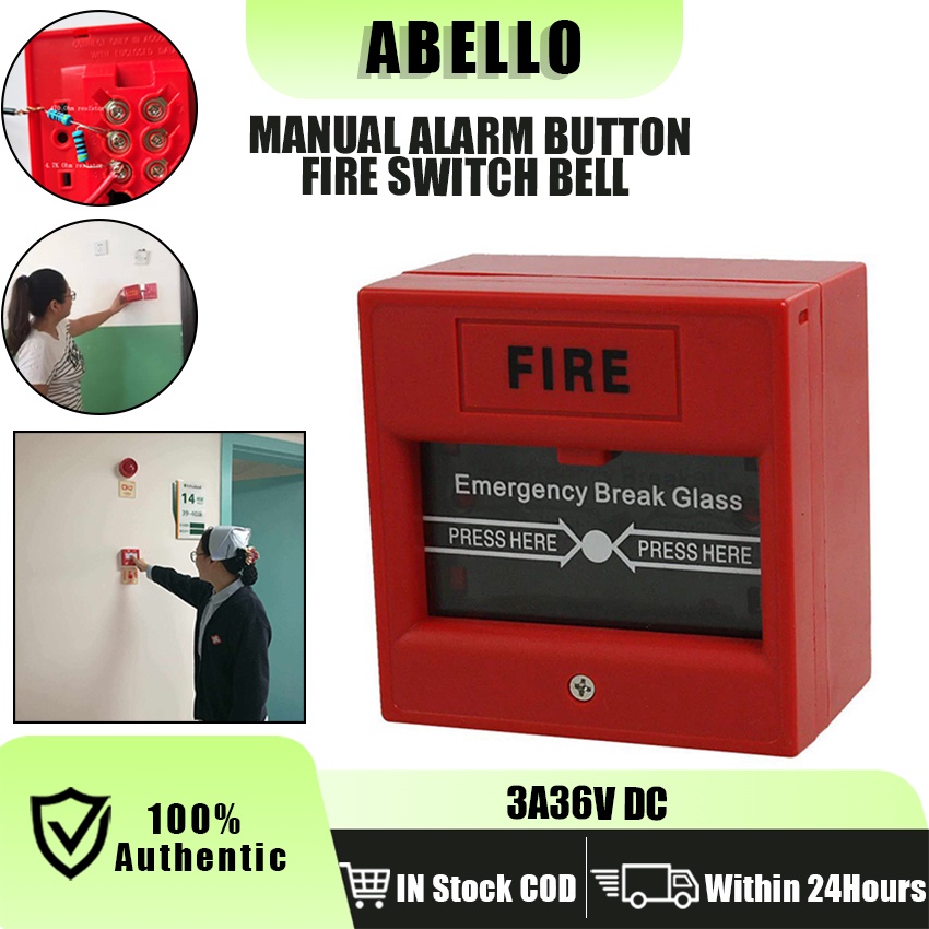 Fire Alarm Switch Break Glass Manual Call for warehouses museums ...