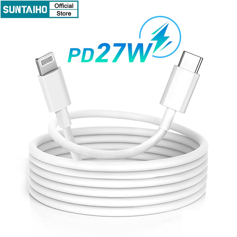 Suntaiho Quick Charging PD 27W Fast Charger PD Cable For iPhone 14 13 ...