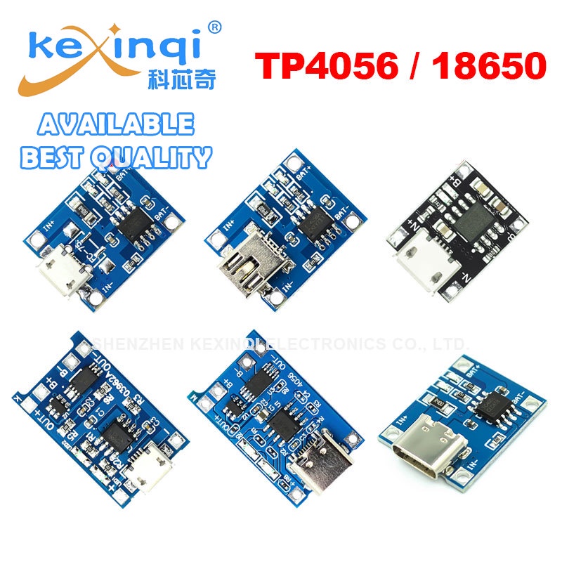 5PCS TP4056 Charging Board Module 18650 Lithium Battery 3.7v 3.6V 4.2V ...
