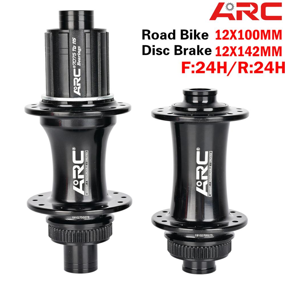 ARC Road Bike disc brake hub central locking disc 24 hole 4 Palin ...