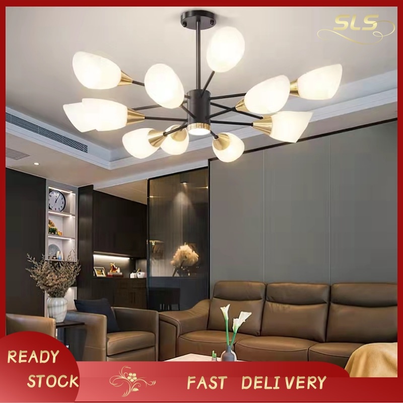 【STAR】Chandelier Ceiling Light for Living Room Modern Bedroom Pendant ...