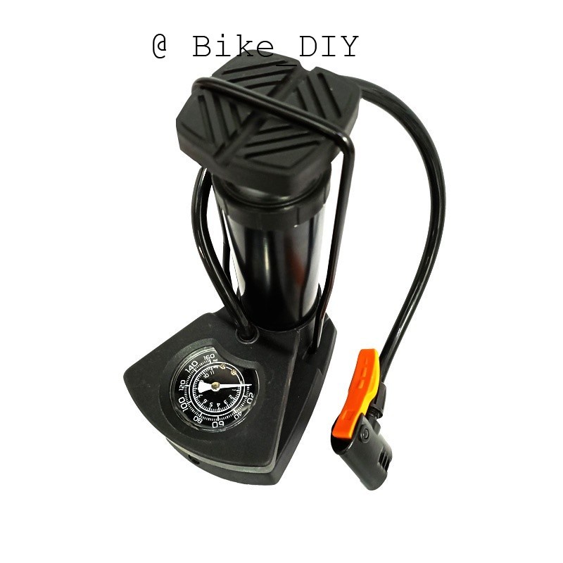 BikeDIY [LOCAL] Basikal Pam Bike Pump with Gauge Foot Pedal Portable ...