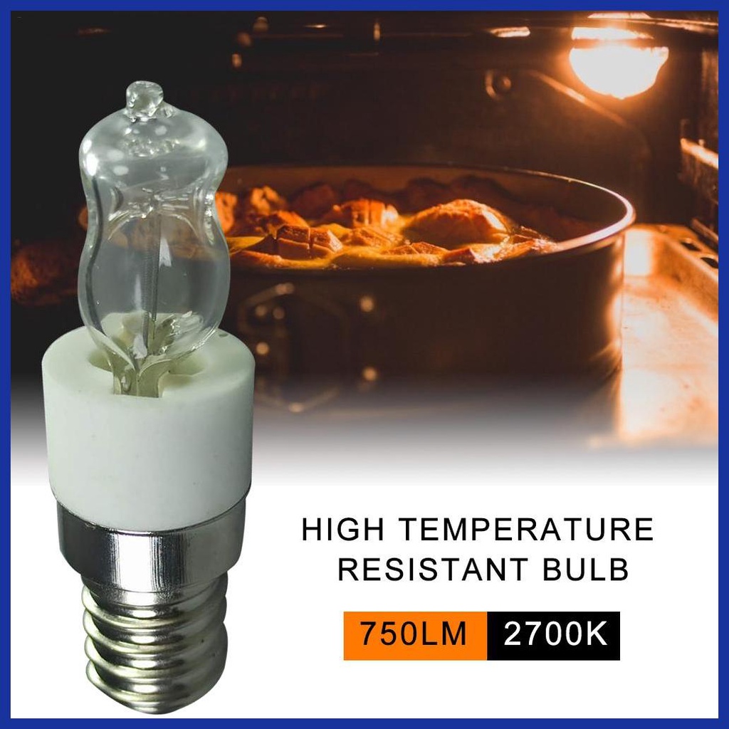 40W/50W E14 Oven Light 110V/220V High Temperature 500℃ Halogen Lamp ...