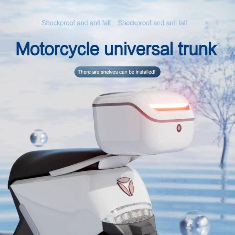 The new motorcycle trunk is a universal square trunk with a thickened ...