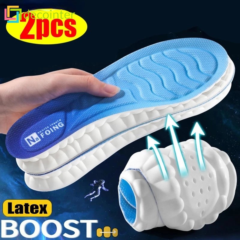 1 Pair 4D High Elastic Sports Shock Absorption Shoe Pads/ Men Women ...
