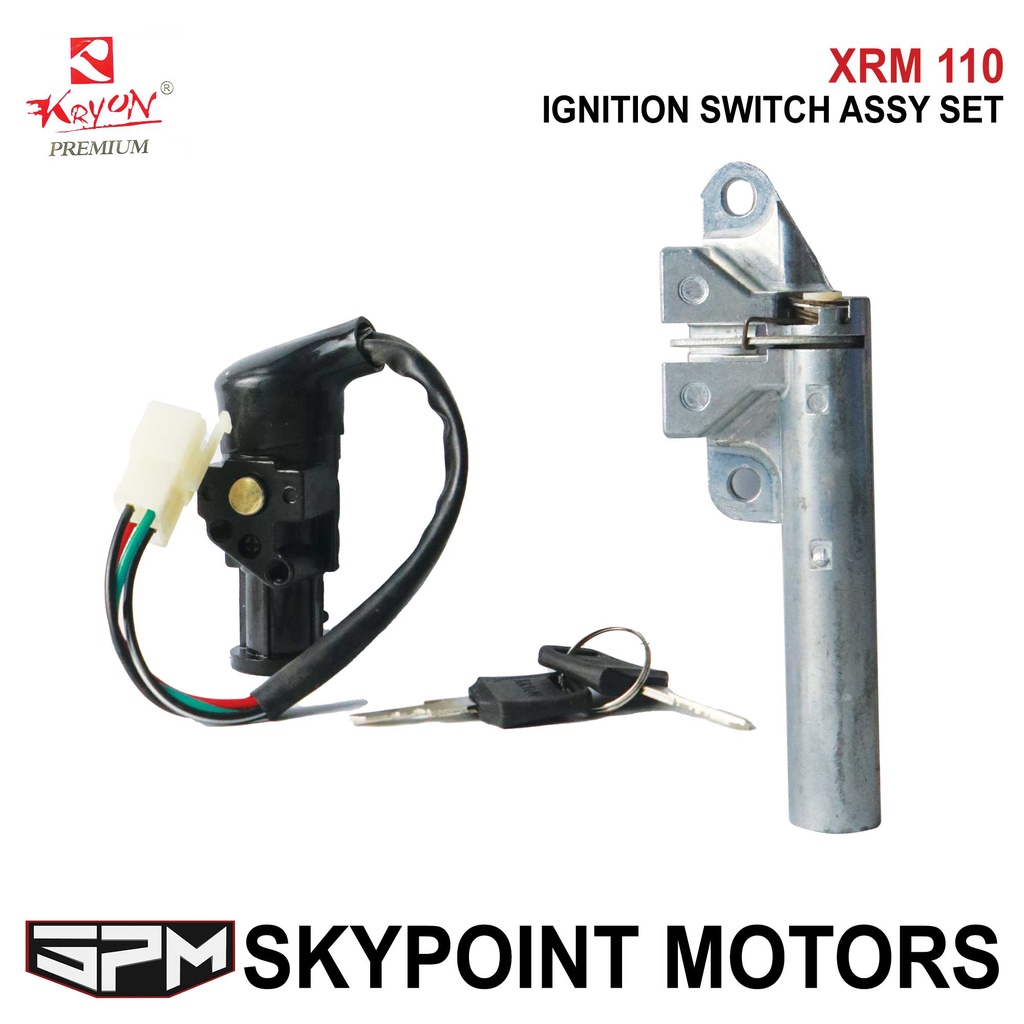 KRYON IGNITION SWITCH ASSY SET XRM 110 FOR MOTORCYCLE (9118-077 ...