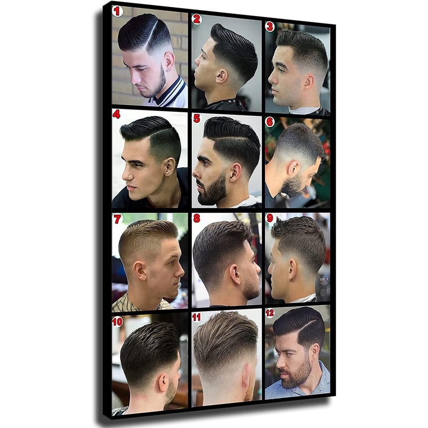 Now Agent Hair Shop Salon Haircut Men's Hairstyle HD Printing Poster ...
