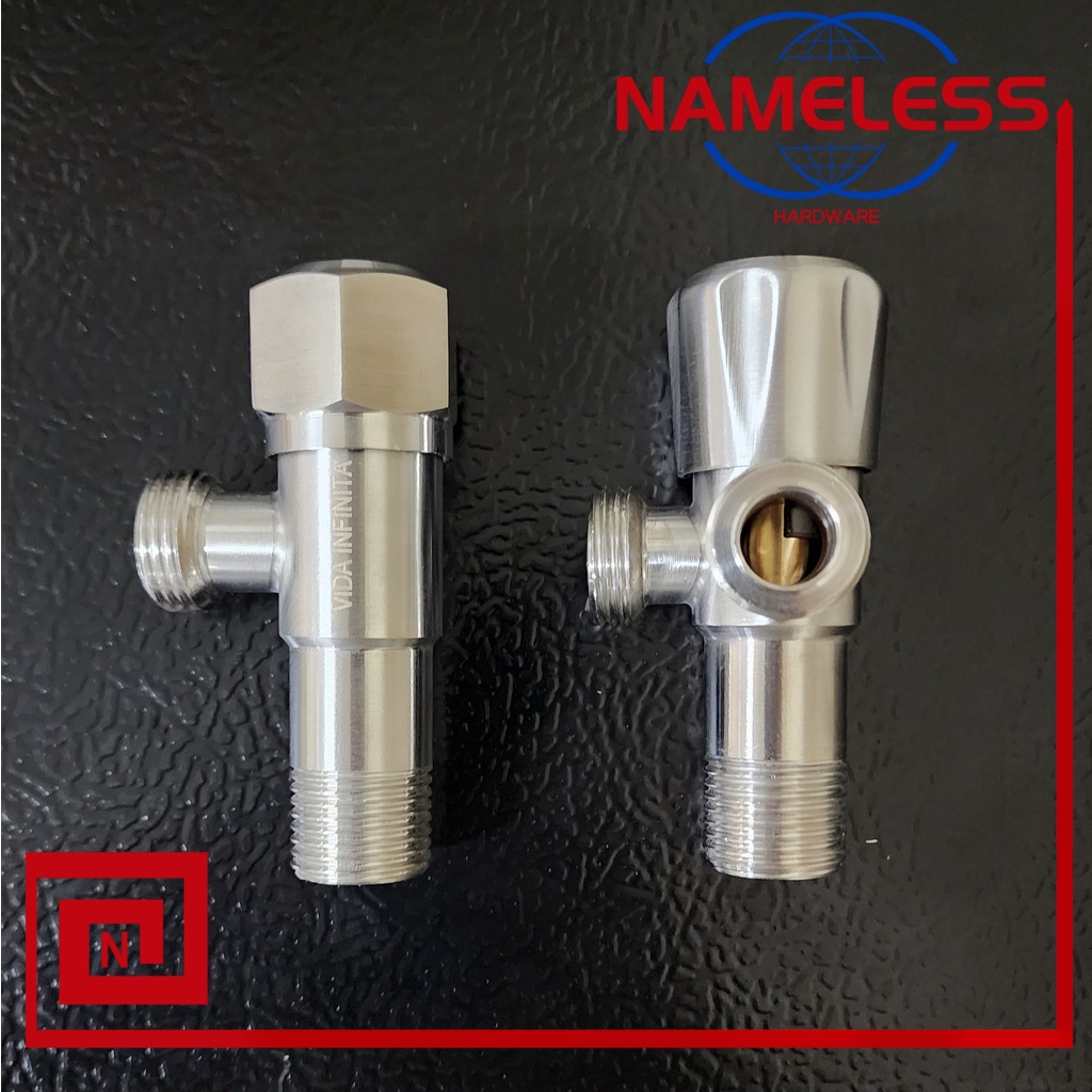 304Stainless Steel Two Way Angle Valve 1/2" One Way Angle Valve ...