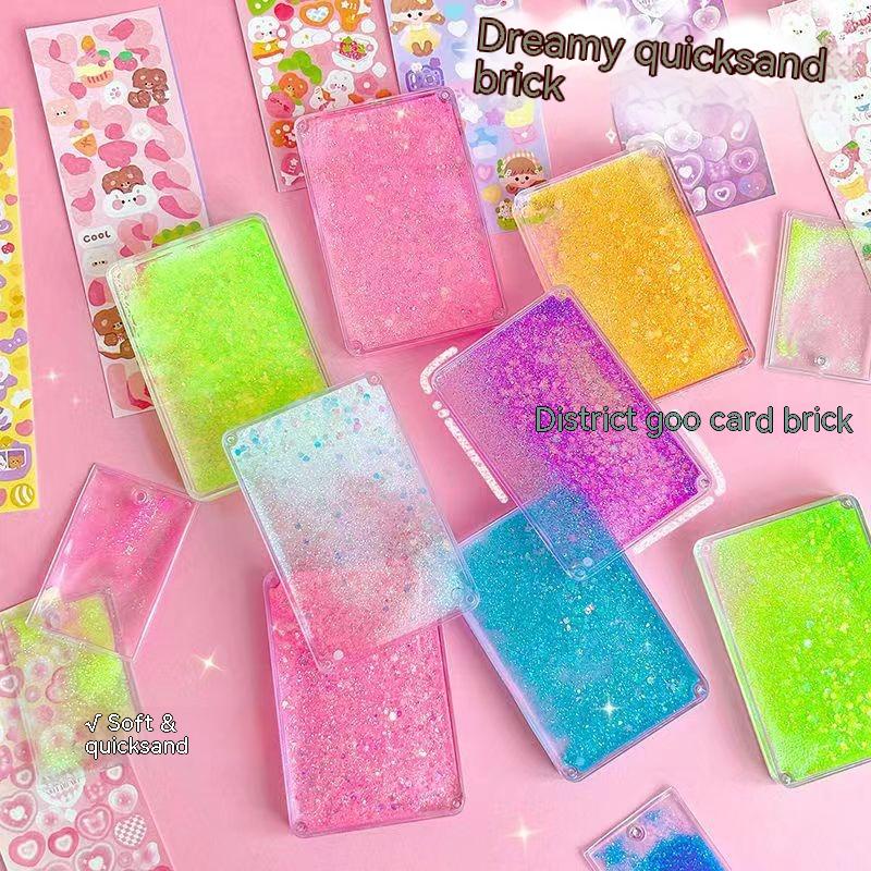 Quicksand Goo Goo Card Guka Brick Transparent Acrylic DIY Handbook ...