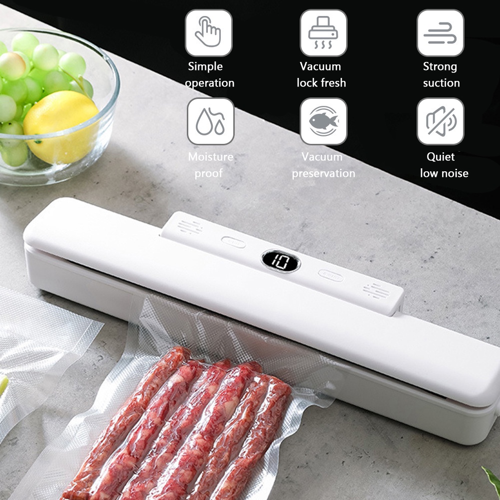 Electric LED Indicator With 10 Plastic Bag Preservation Daily Vacuum ...