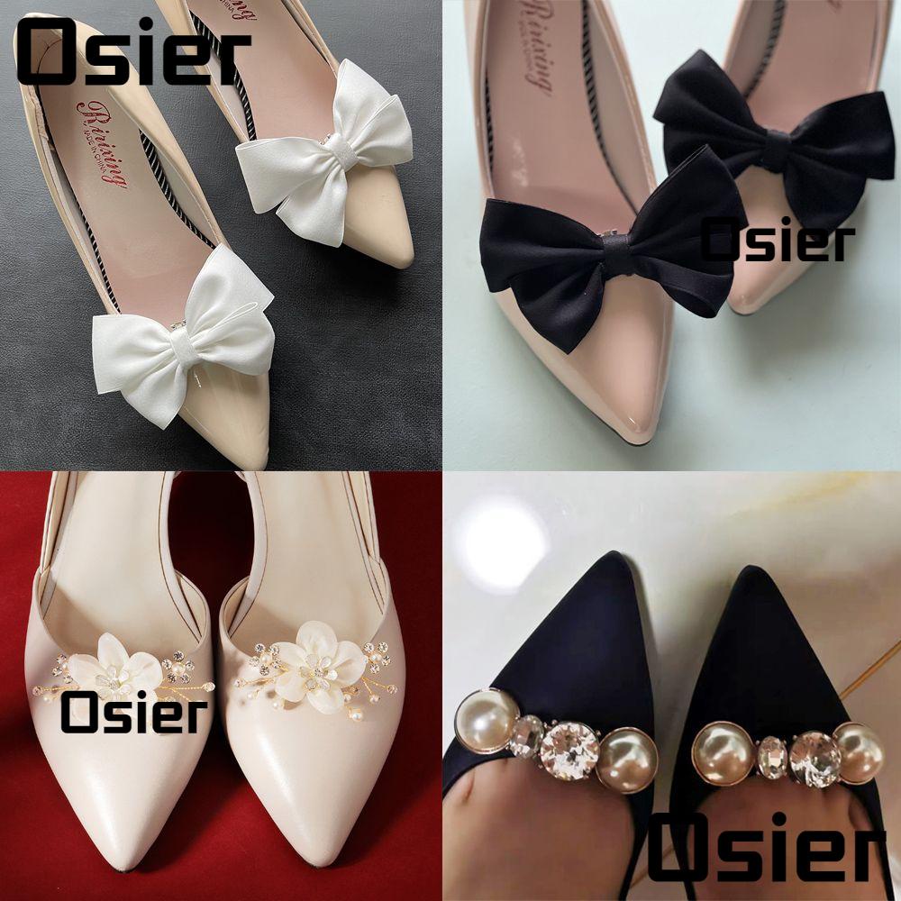 OSIER 2PCS Shoe Accessories Decorations Wedding Charm Buckle Rhinestone ...