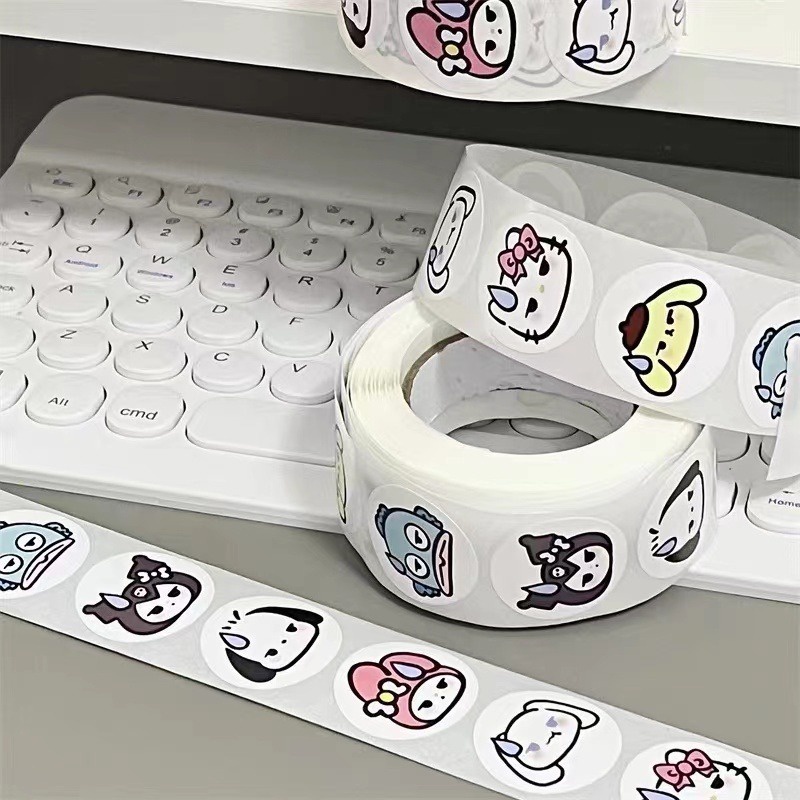 Cone Stickers Sealing Stickers 500PCS/ Roll Self-adhesive Label ...