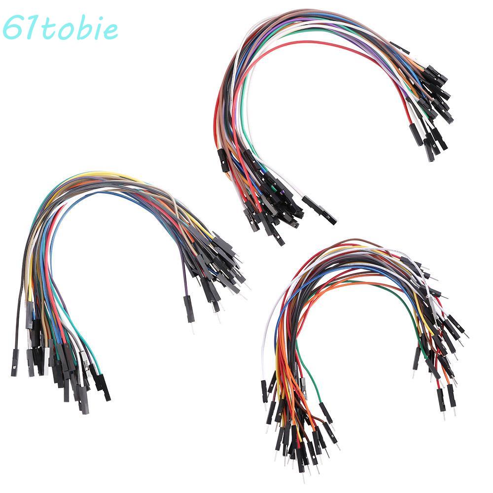 TOBIE 30 Pcs Jumper Wire Male To Male Breadboard Dupont Cable DIY ...